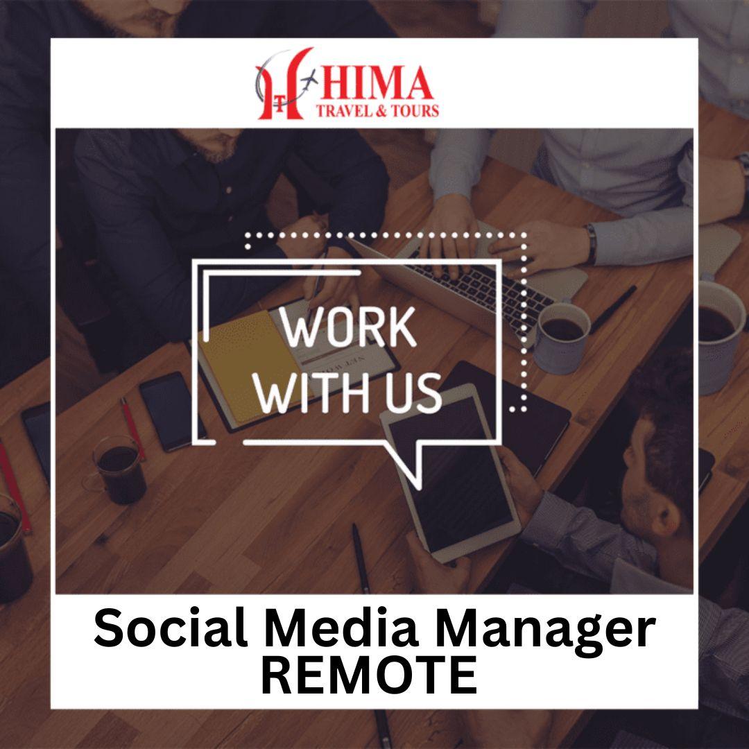Social Media Manager - Remote